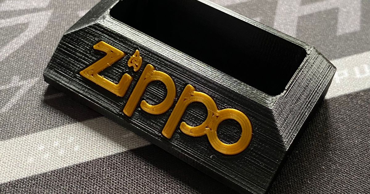 Zippo stand - extended Logo by Levent Aylanc | Download free STL model ...