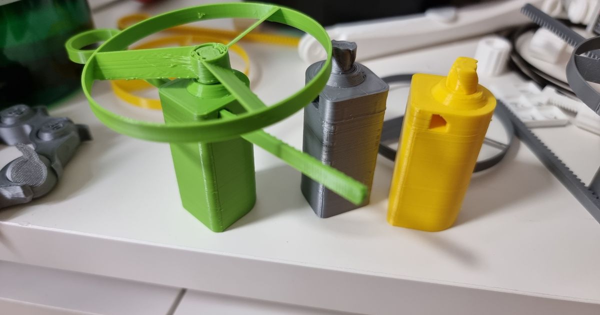 Pull Copter Remix no screw no glue by PiHeich | Download free STL model ...