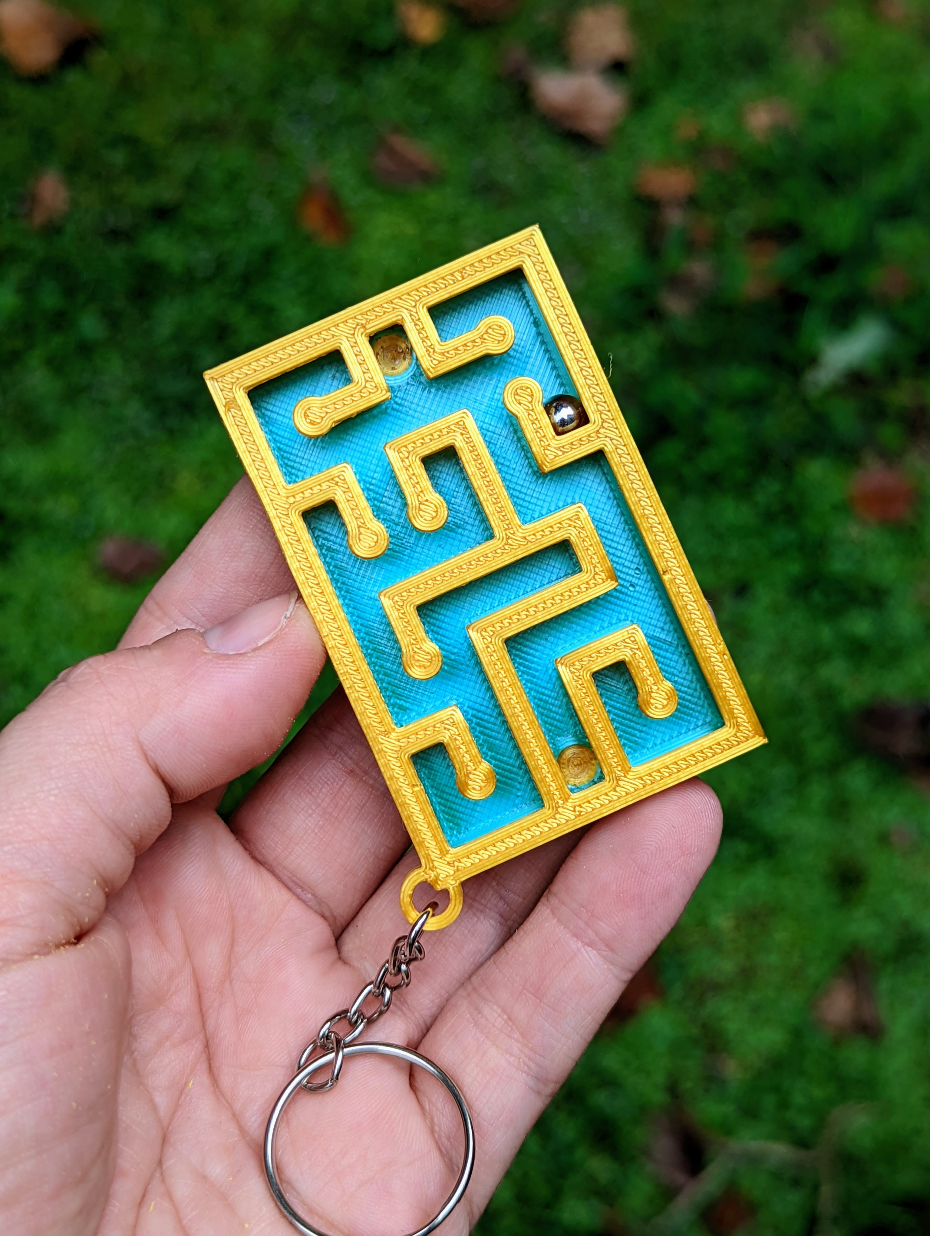 Circuitry-Inspired Keychain Marble Maze by Jessica Mauerhan | Download ...