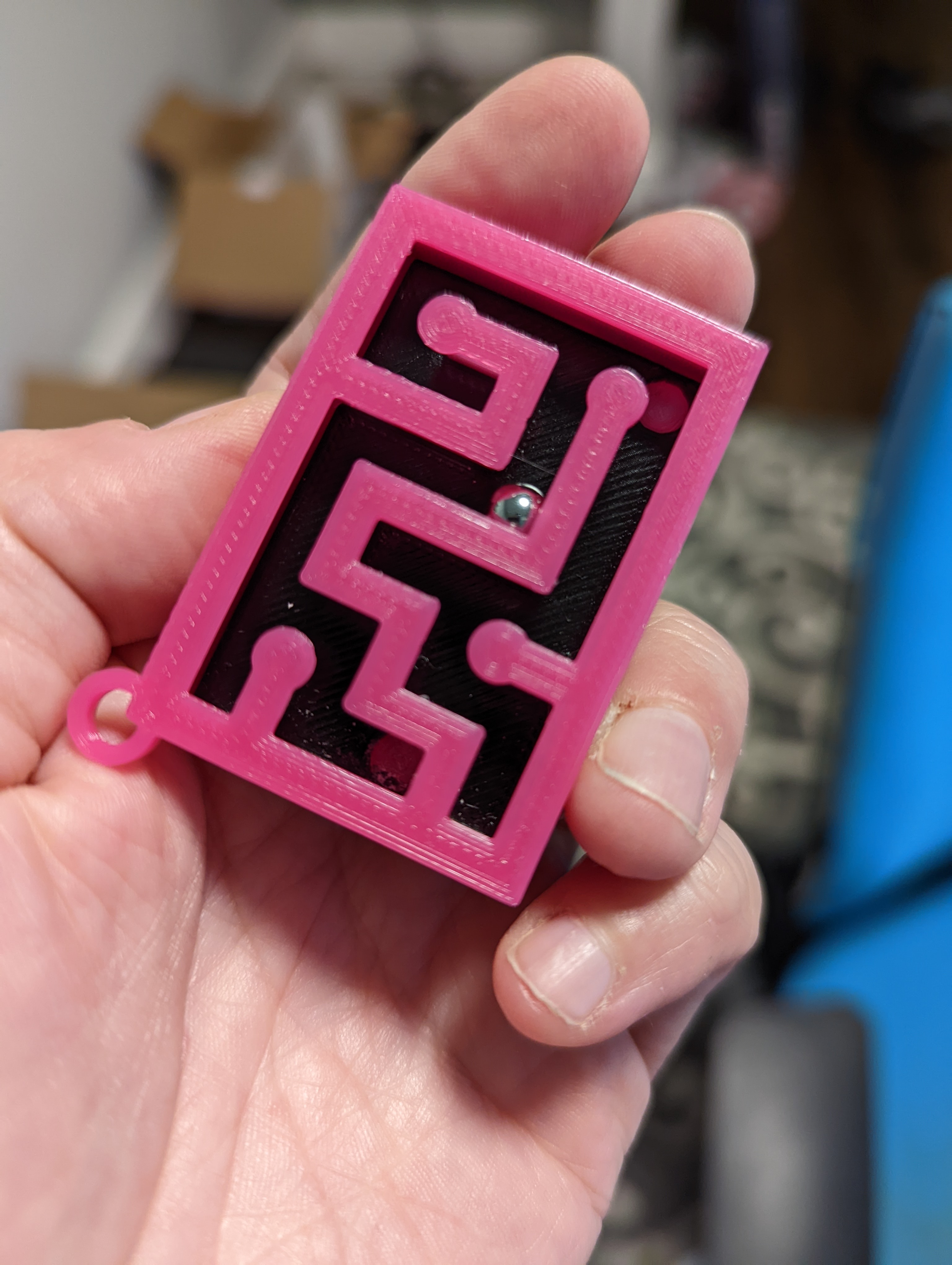 Circuitry-Inspired Keychain Marble Maze by Jessica Mauerhan | Download ...