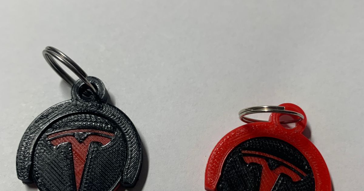 Tesla shopping cart token key ring by KapiKF | Download free STL model ...