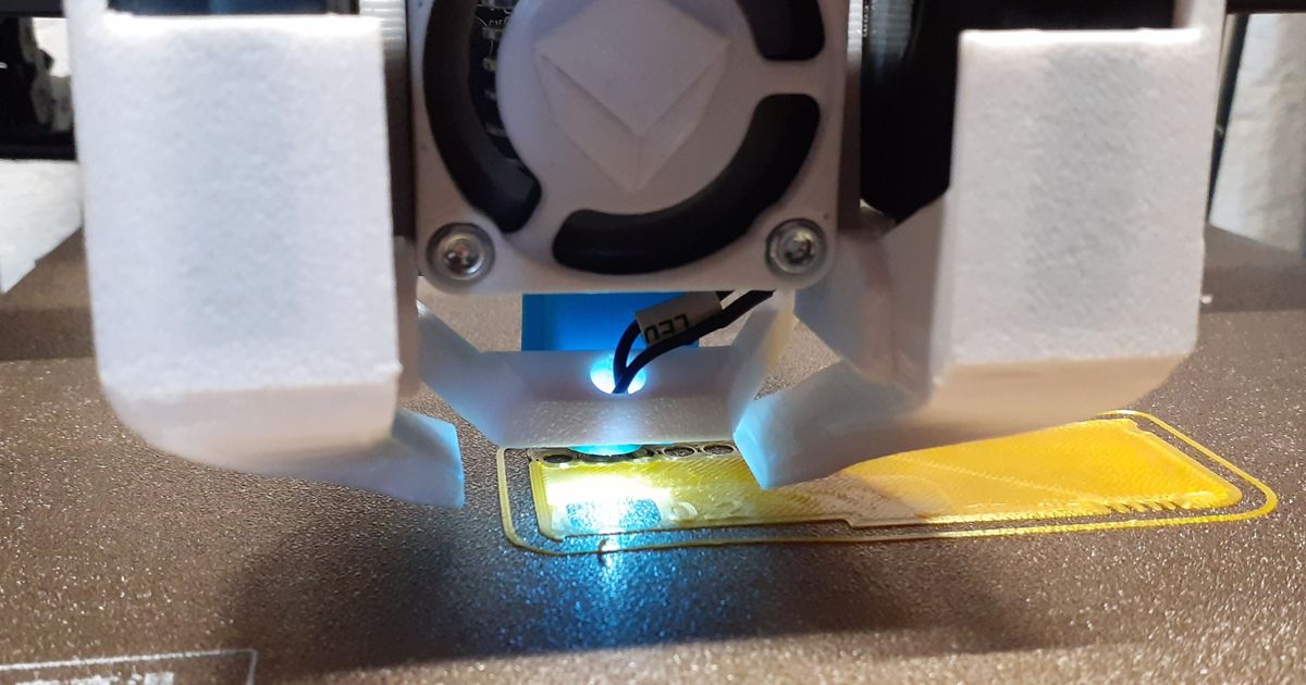 LED Mount for Anycubic Hero Me 5 duct by Norbert | Download free STL ...