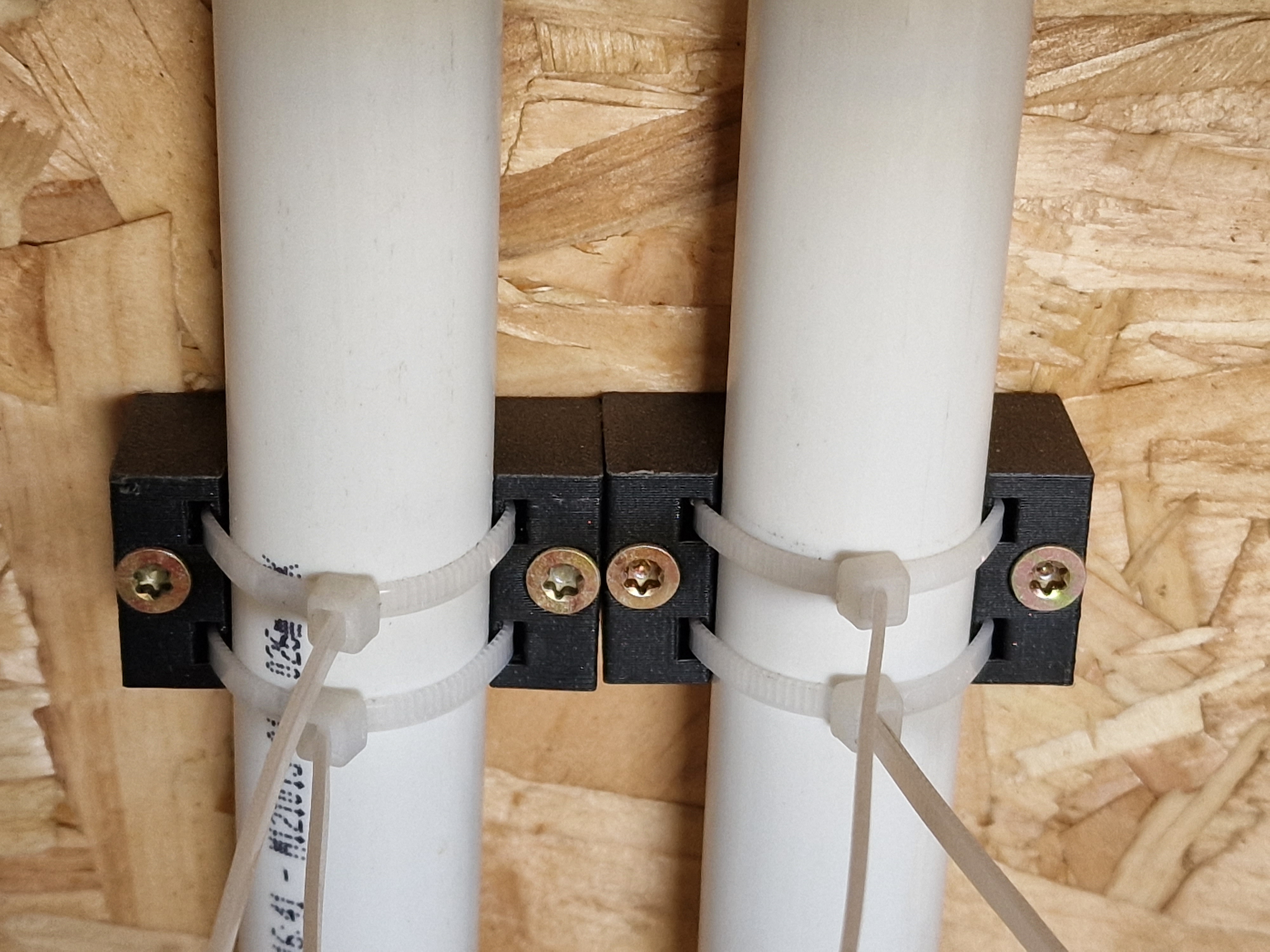26mm pipe's fitting for walls (to be used with cable ties) by charles ...