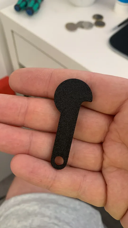 Removable Trolley Token (UK £1) by Kyle 🇬🇧 | Download free STL model ...