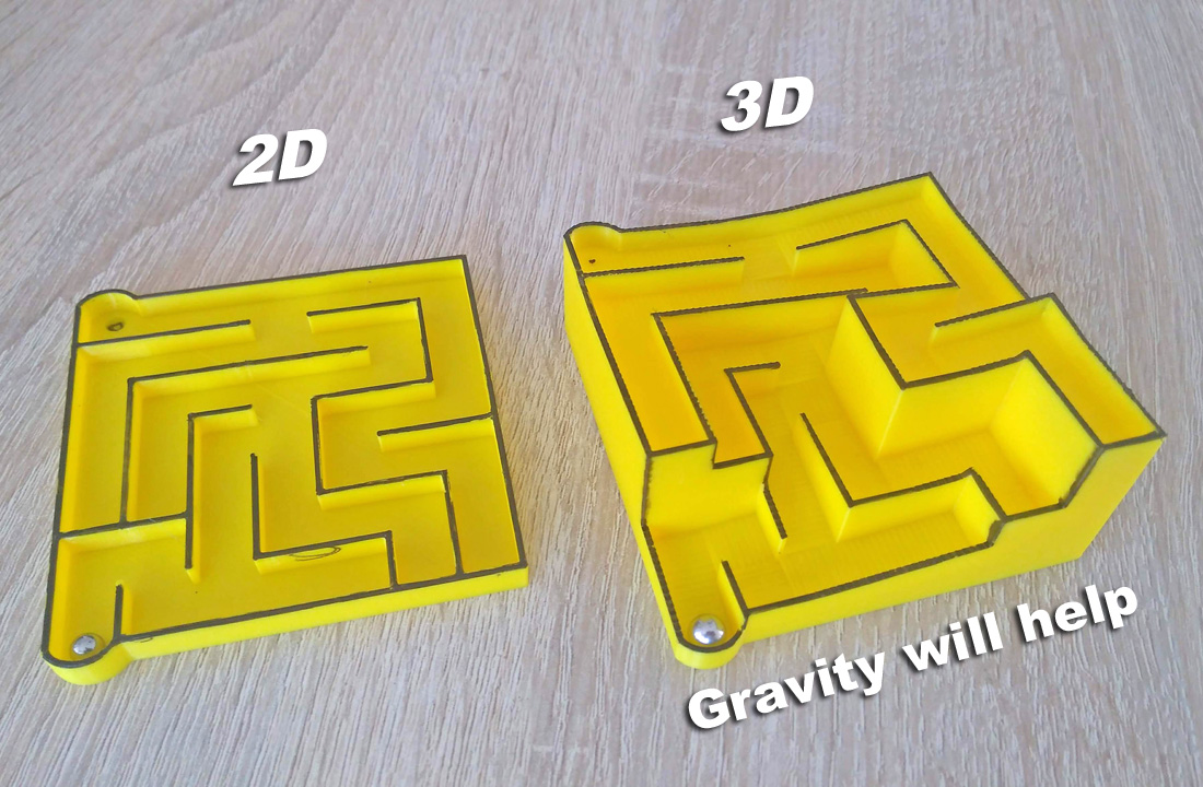 Lazy man's marble maze by MyTechFun | Download free STL model | Printables.com