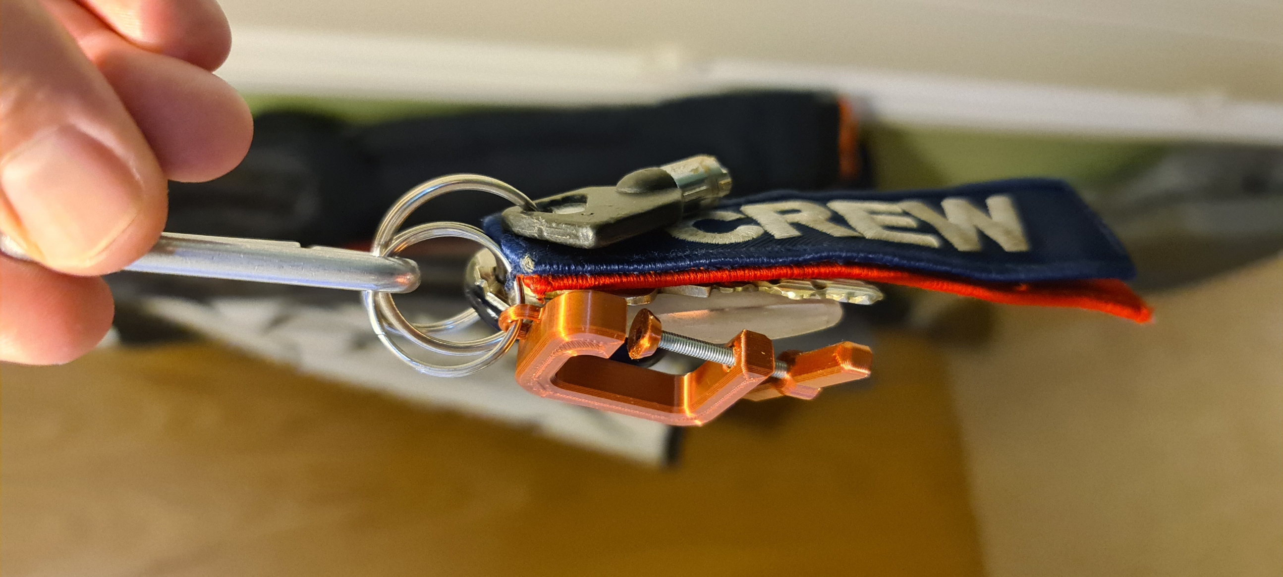 Keychain C-Clamp by Whisky Lima | Download free STL model | Printables.com