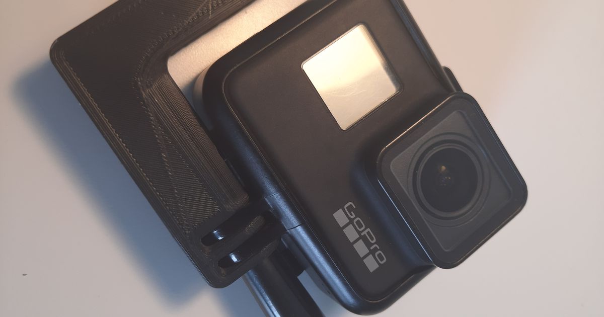 Adaptateur Portrait GoPro by alex_3dprint | Download free STL model ...