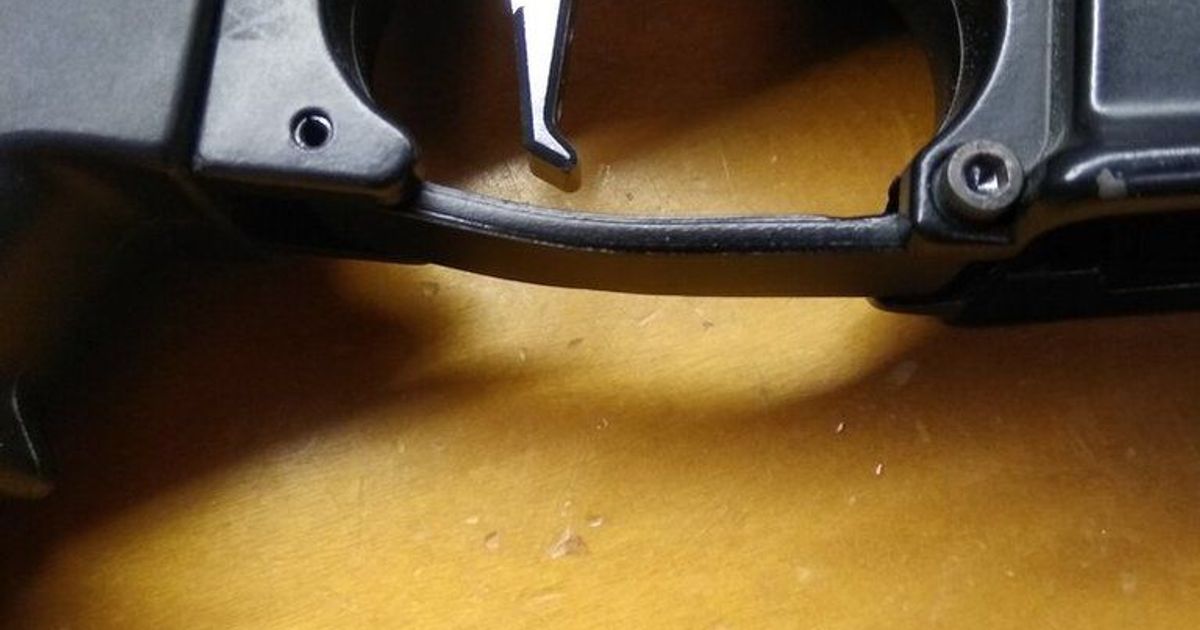 Flat Trigger Guard for Airsoft M4 AEG by gkatev | Download free STL ...