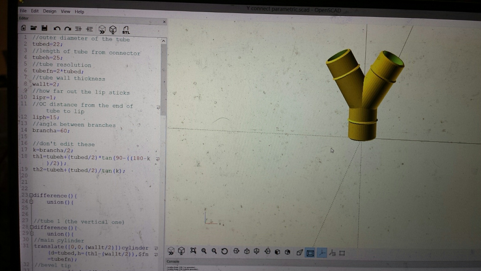 Parametric Y Junction by A26 | Download free STL model | Printables.com