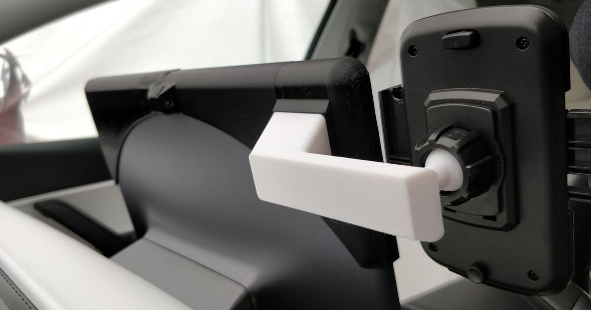 TESLA MODEL 3 MODEL Y CENTER CONSOLE PHONE MOUNT V2 by plarroy ...
