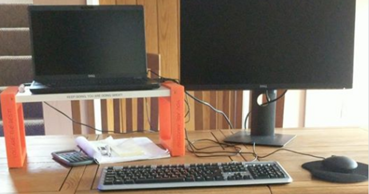 Monitor Riser Legs von Devon Goldstone | Kostenloses STL-Modell ...