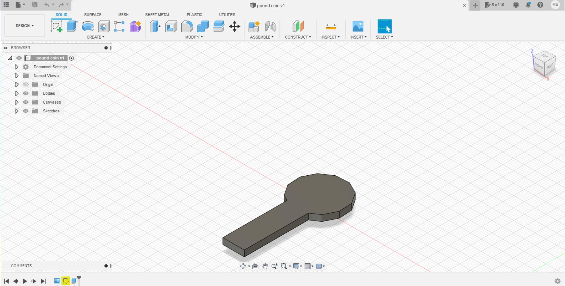 pound coin by srytkfjgs;x | Download free STL model | Printables.com