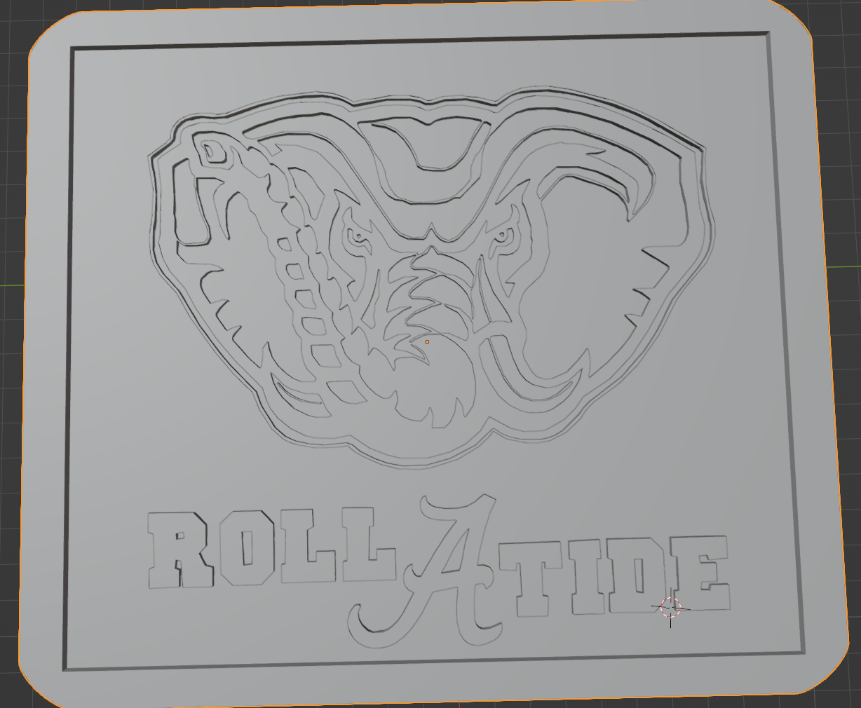 Alabama Wall Decor ROLL TIDE by Top of the Hill 3D | Download free STL ...