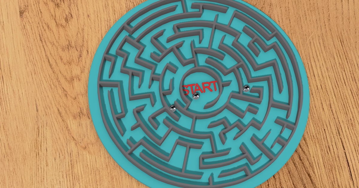 Circle Maze by Michael | Download free STL model | Printables.com