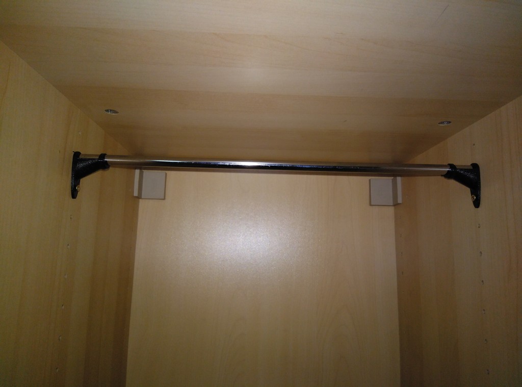 12mm rod closet holder by blmak | Download free STL model | Printables.com