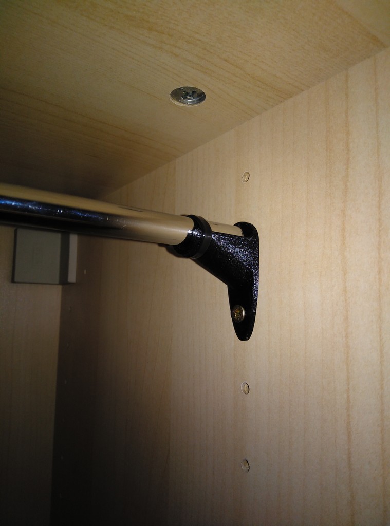12mm rod closet holder by blmak | Download free STL model | Printables.com