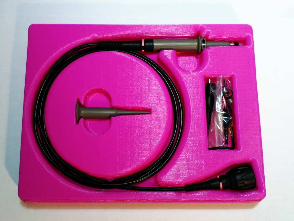 Rigol 1054 oscilloscope probe tray by blmak | Download free STL model ...