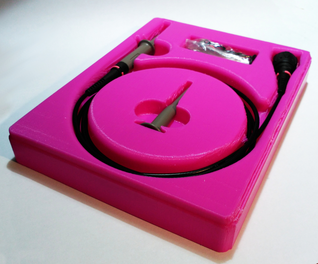 Rigol 1054 oscilloscope probe tray by blmak | Download free STL model ...