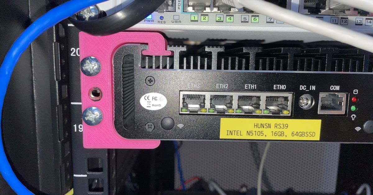 Mini PC - HUNSN RS39 - router Rack mount by Arek | Download free STL ...