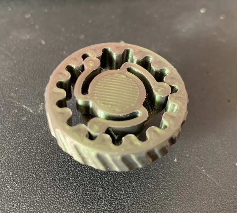 Print-in-place Rotary Fidget Detent Knob with detent strength options ...