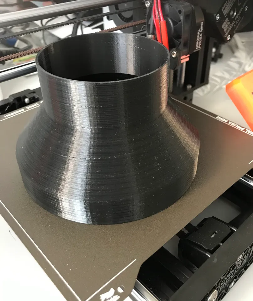 125mm inside to 80mm outside adapter by pieterg | Download free STL ...