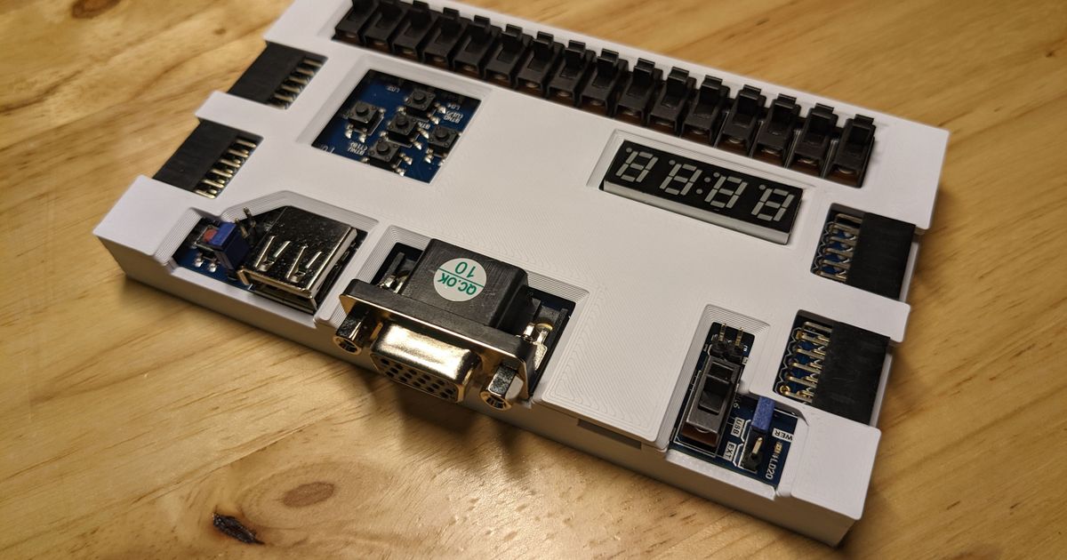 Diligent / Xilinx Basys 3 Artix-7 FPGA Trainer Board Slim Case by Yoni ...