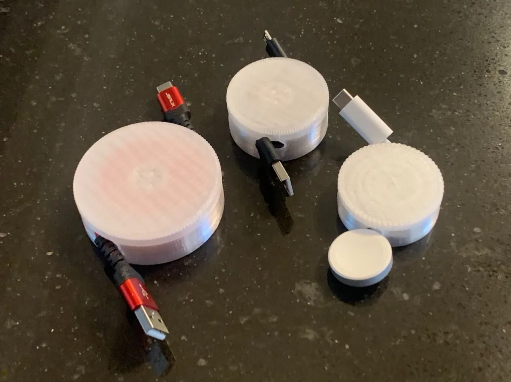 USB Cable Reels by danec | Download free STL model | Printables.com