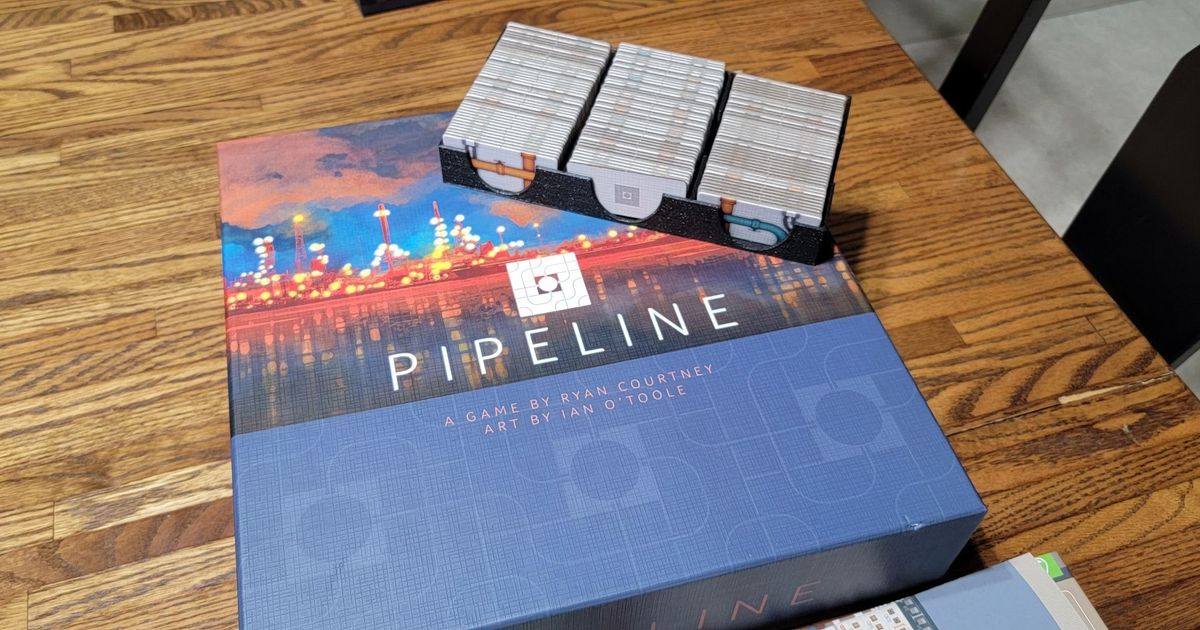 Pipeline Board Game Pipe Tile Tray by silverhydra | Download free STL ...