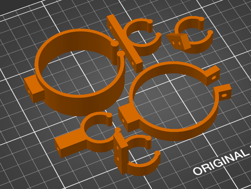Customisable pipe clip/clamp by lloyd95g | Download free STL model ...