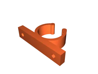 Customisable pipe clip/clamp by lloyd95g | Download free STL model ...