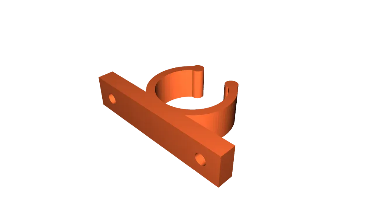 Customisable pipe clip/clamp by lloyd95g | Download free STL model ...