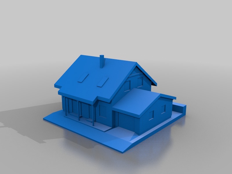 Family house by Kadluna | Download free STL model | Printables.com