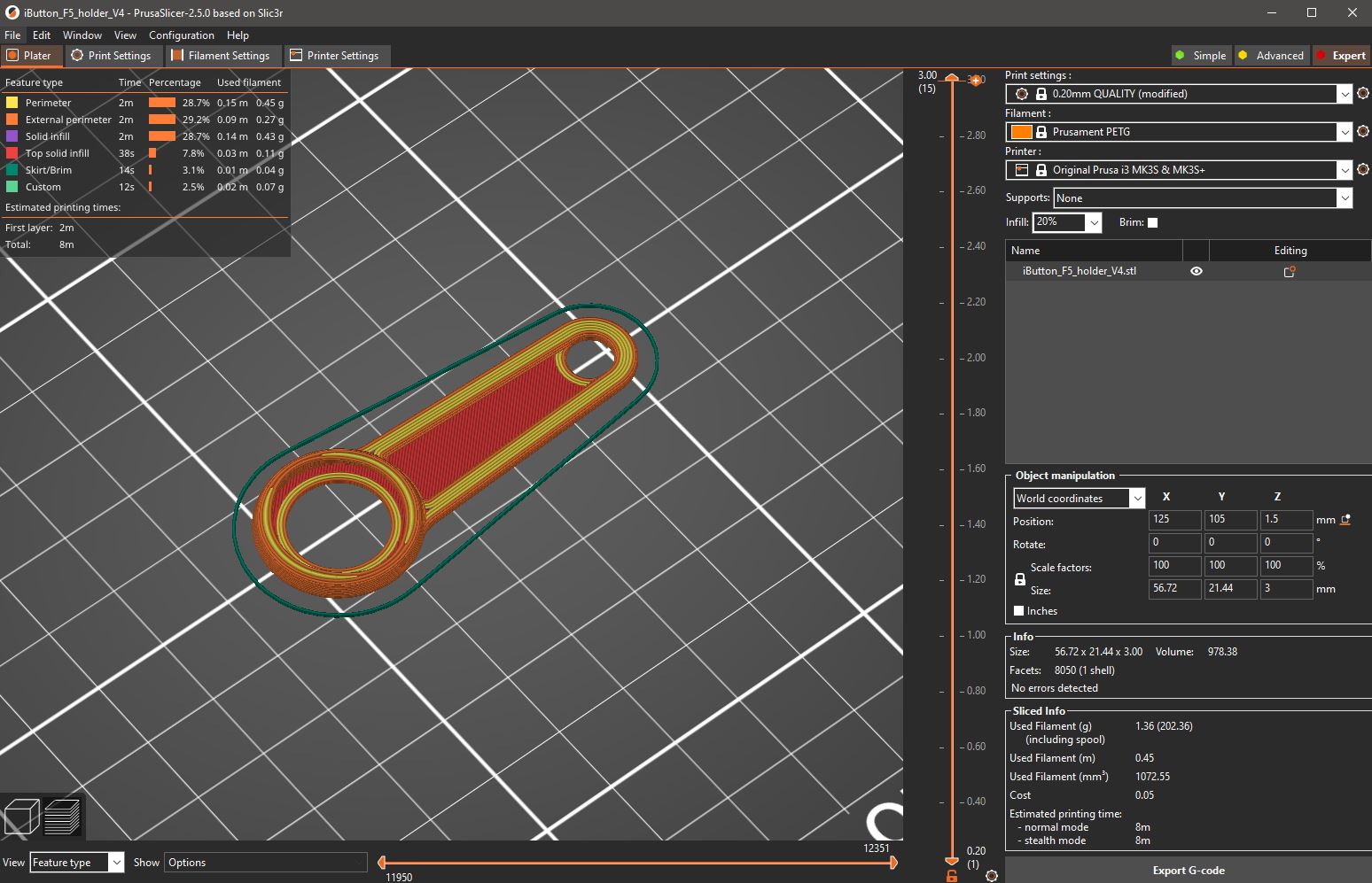 iButton F5 keychain holder by rorys3D | Download free STL model ...