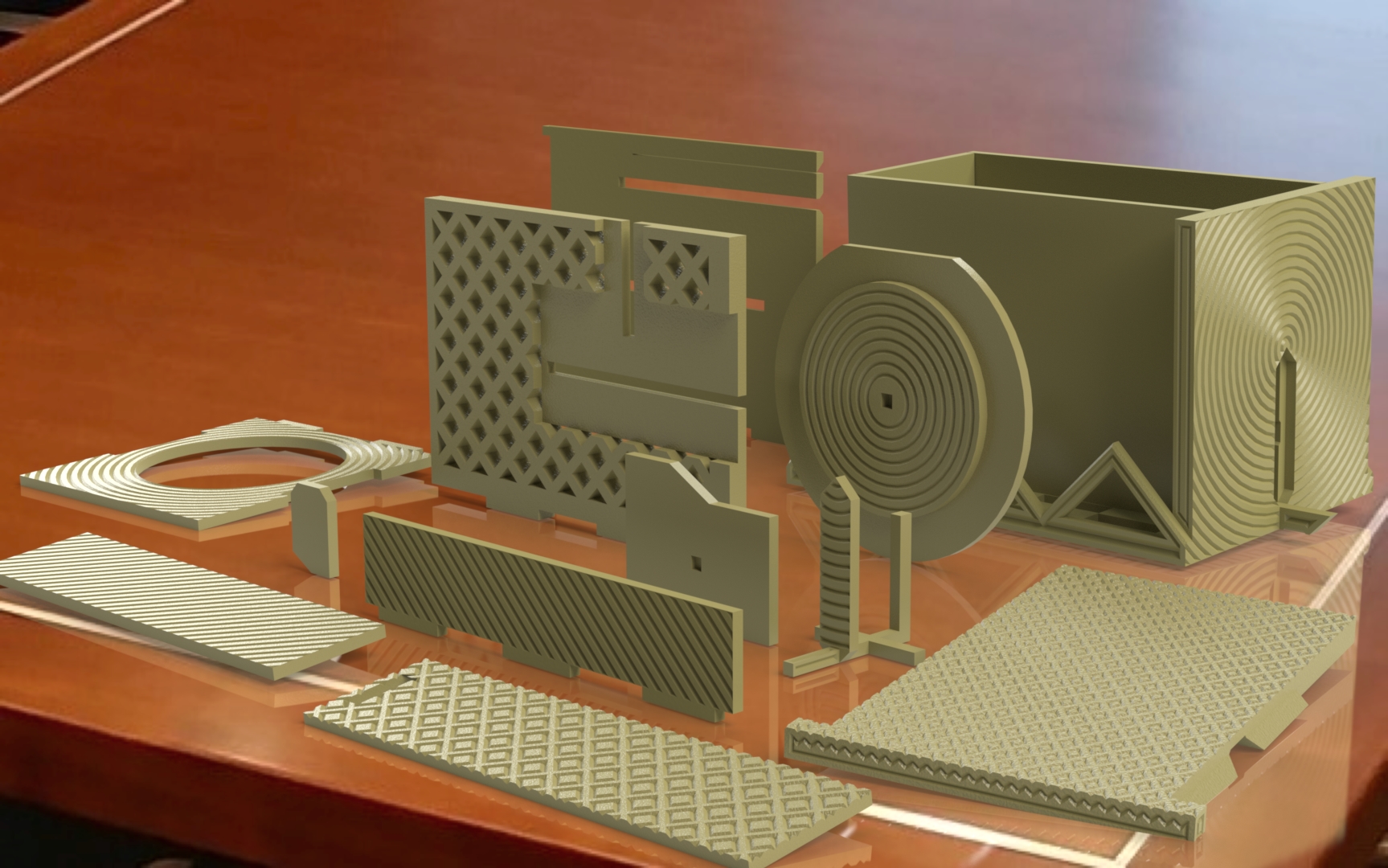 Yosegi Puzzle Box by Prototype | Download free STL model | Printables.com