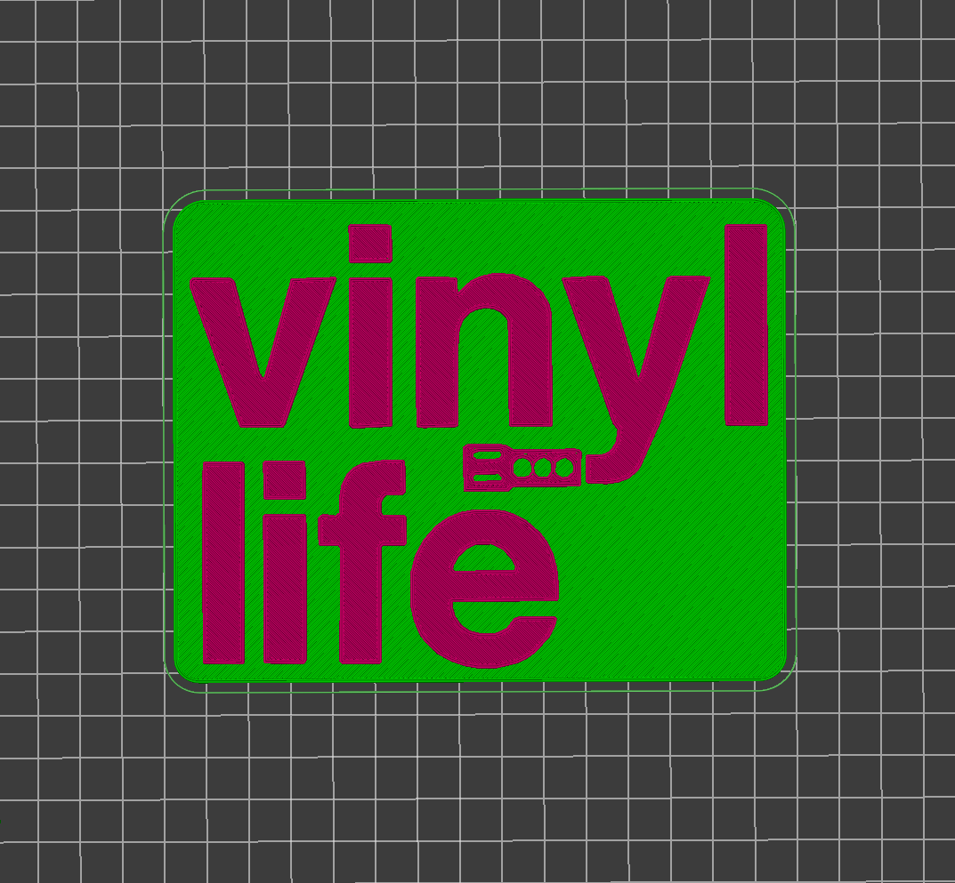 Vinyl life - wall plate / magnet by Luther | Download free STL model ...