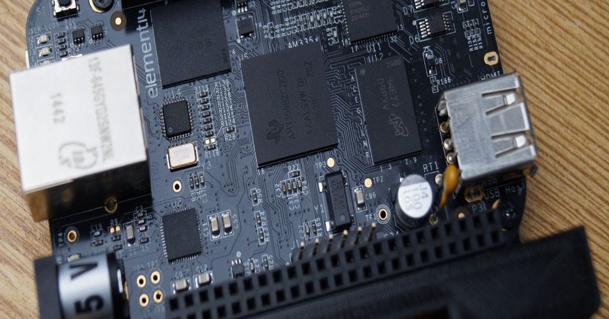 DIN Rail Mount: BeagleBone Black by Octoate | Download free STL model ...