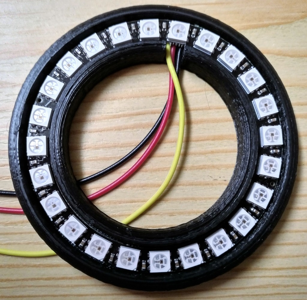 24 LED Neopixel Ring Case by Octoate | Download free STL model ...