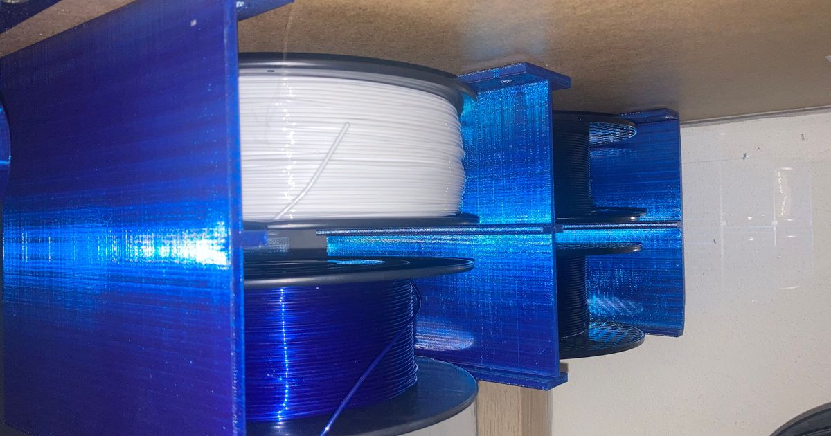 Vertical filament / spool holder for 4 pcs IKEA LACK by Bohumil Horký ...