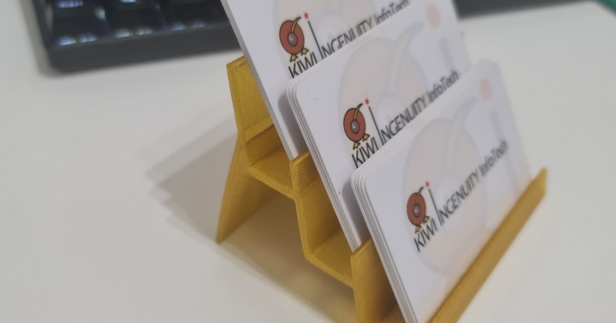 Business Card Holder by cq | Download free STL model | Printables.com
