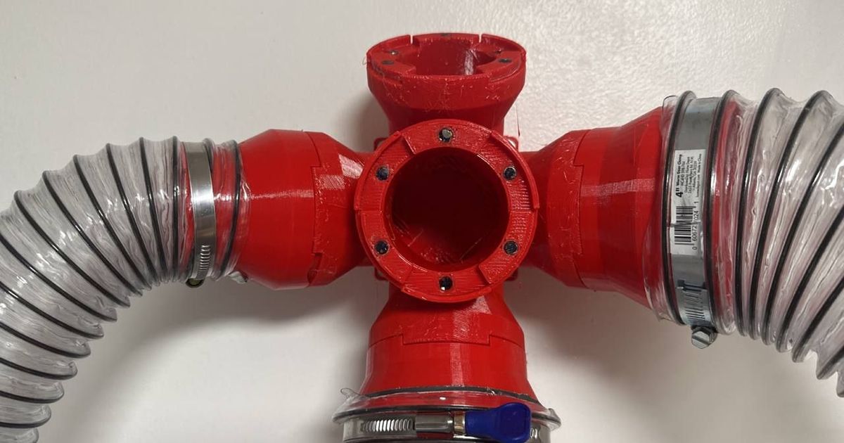 5 Way Splitter for Magnetic Hose Coupler V2 by mkronmiller | Download ...