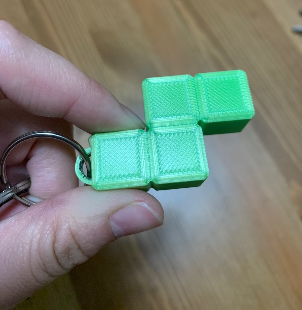 Tetris S block keychain by viviany | Download free STL model ...