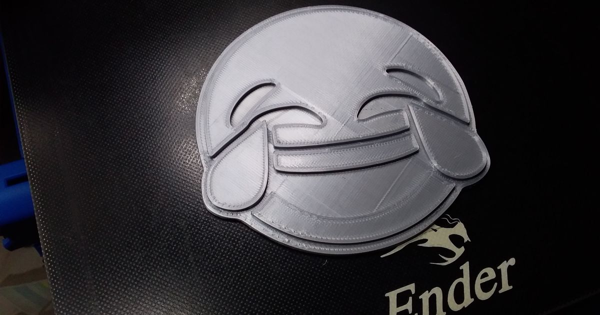 Laughing Emoji Coaster by Mark | Download free STL model | Printables.com