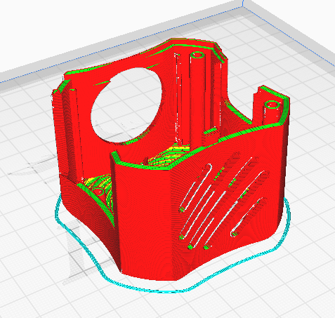 STL model and Cura project of "Quieter Ender 3 V2 Fan Shroud" by ...