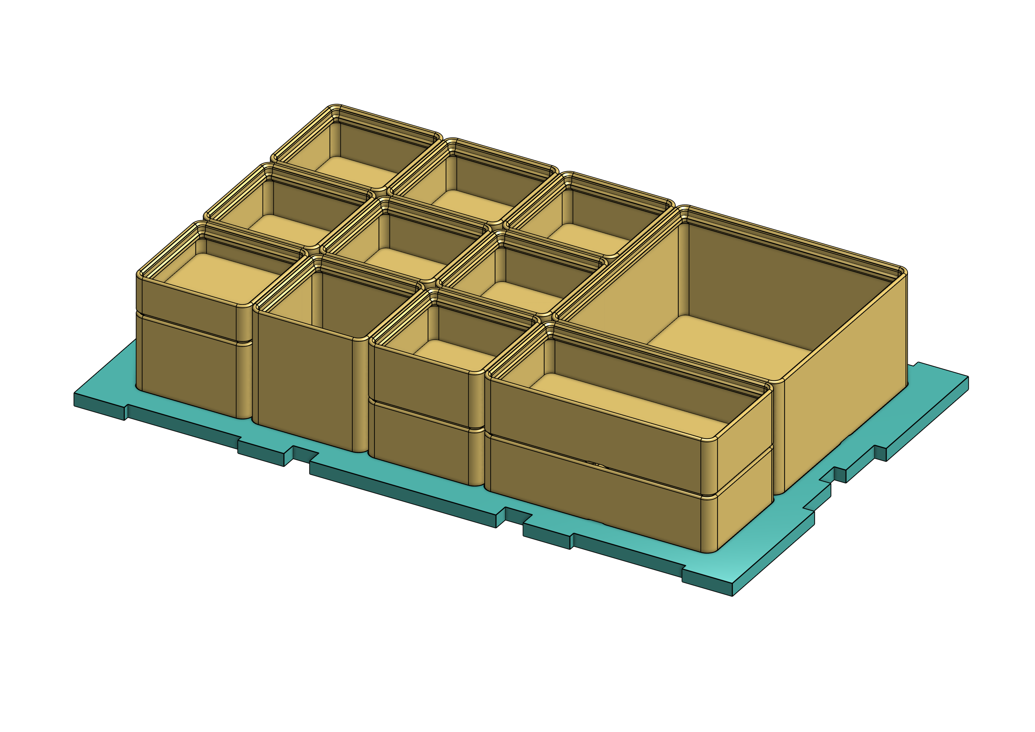 Gridfinity Baseplate for Bosch Sortimo L-Boxx Mini by 6d6178 | Download ...