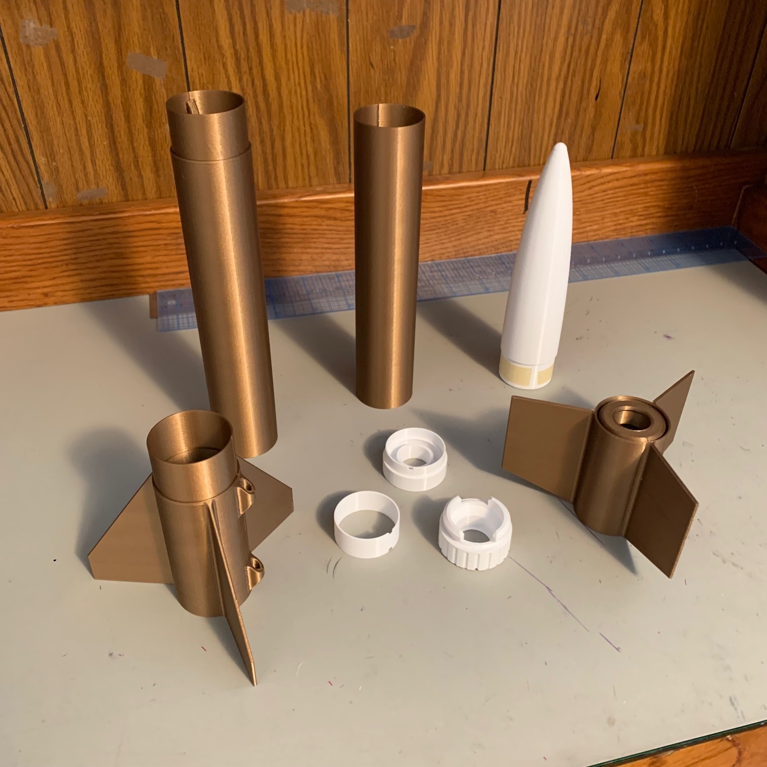 Split Fin Model Rocket by TperroneDesign | Download free STL model ...