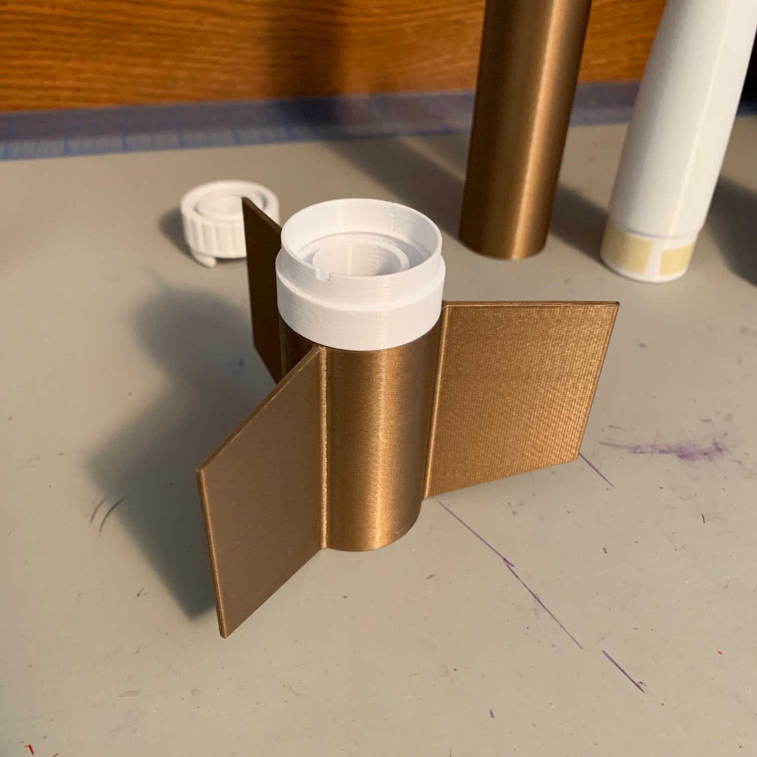 Split Fin Model Rocket by TperroneDesign | Download free STL model ...