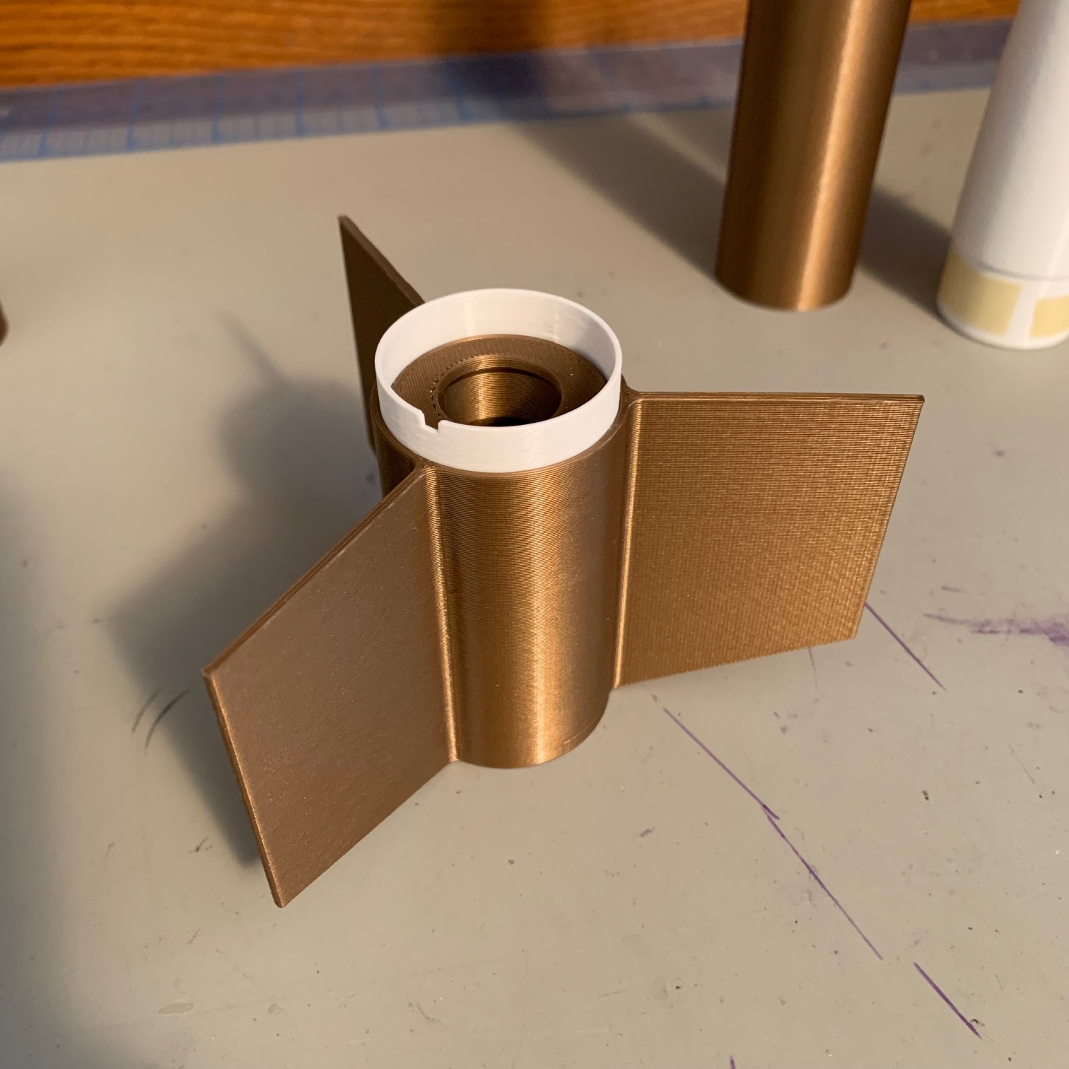 Split Fin Model Rocket by TperroneDesign | Download free STL model ...