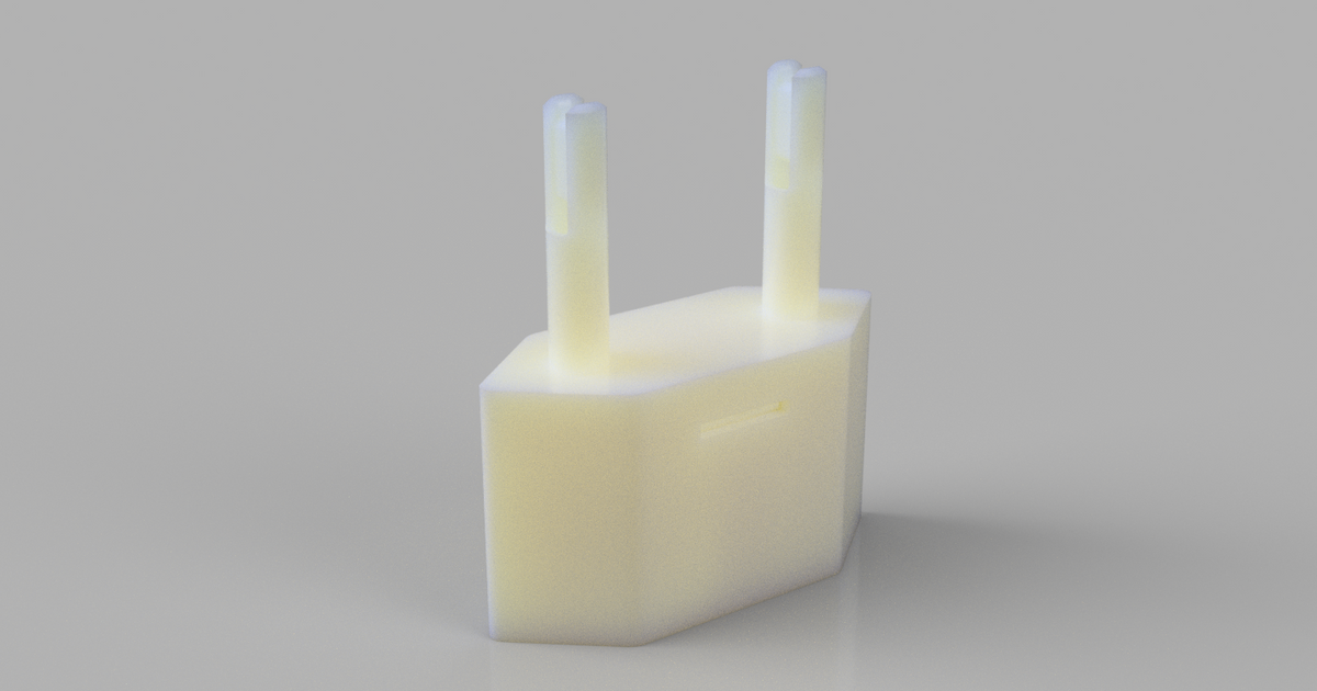 Europe ISO / Brazil ABNT wall plug by Daniel BP | Download free STL ...