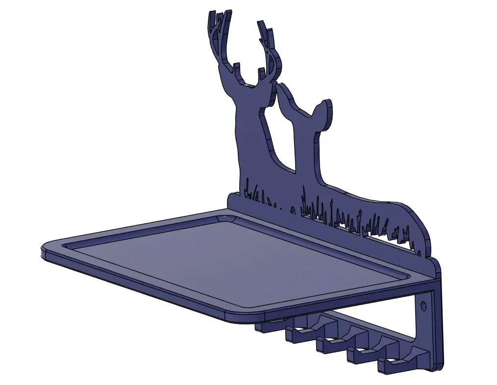 Deer Shelf by 3dPrintingJoey | Download free STL model | Printables.com