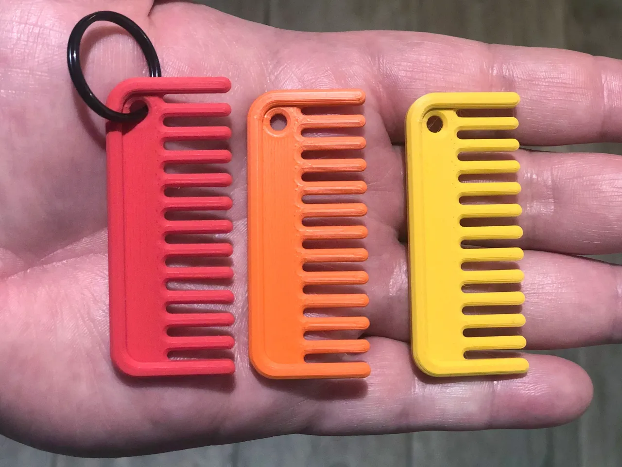 Miniature Keychain Comb by Popandsicle | Download free STL model ...